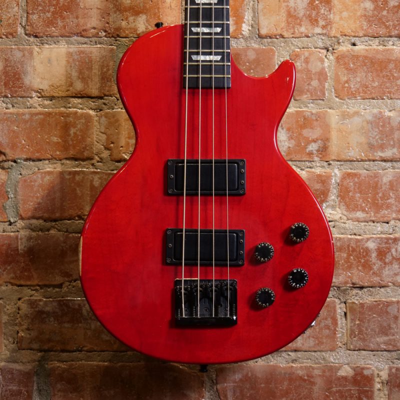 Used Gibson Les Paul Bass Bass Guitar Transparent Red | Guitars In The ...