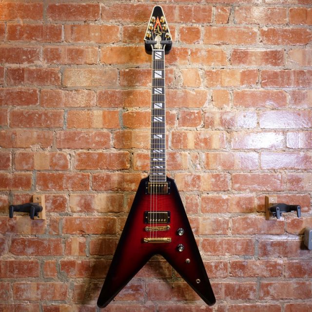 Used Gibson 50th Anniversary Flying V Electric Guitar Brimstone Burst ...